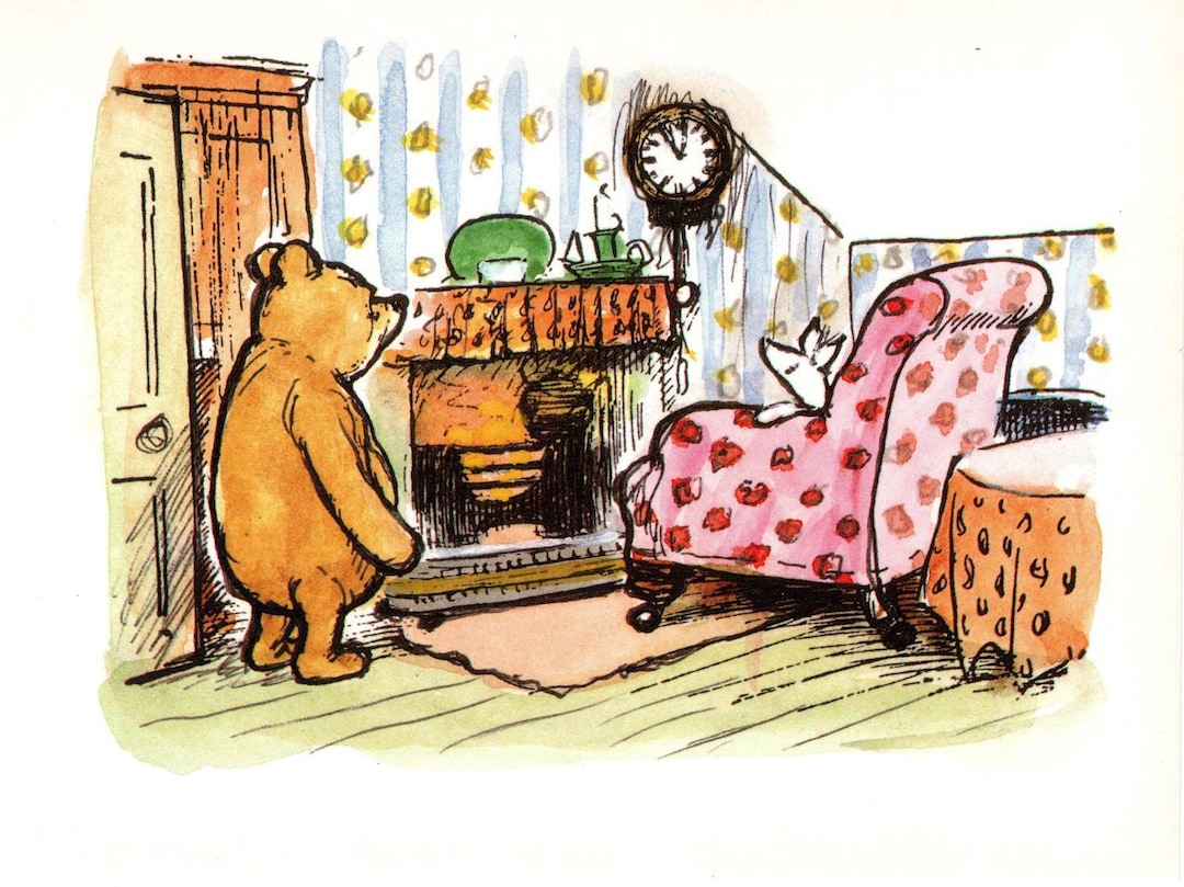 Winnie the Pooh Original Poster Print - Vintage Nursery & Children's ...