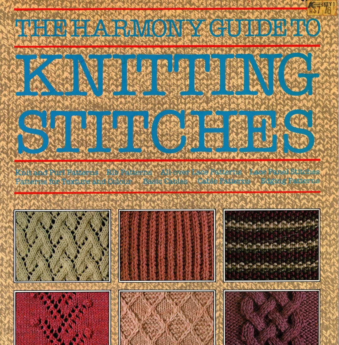 KNITTING STITCHES Pattern Library Book 100s of Stitches for - Etsy