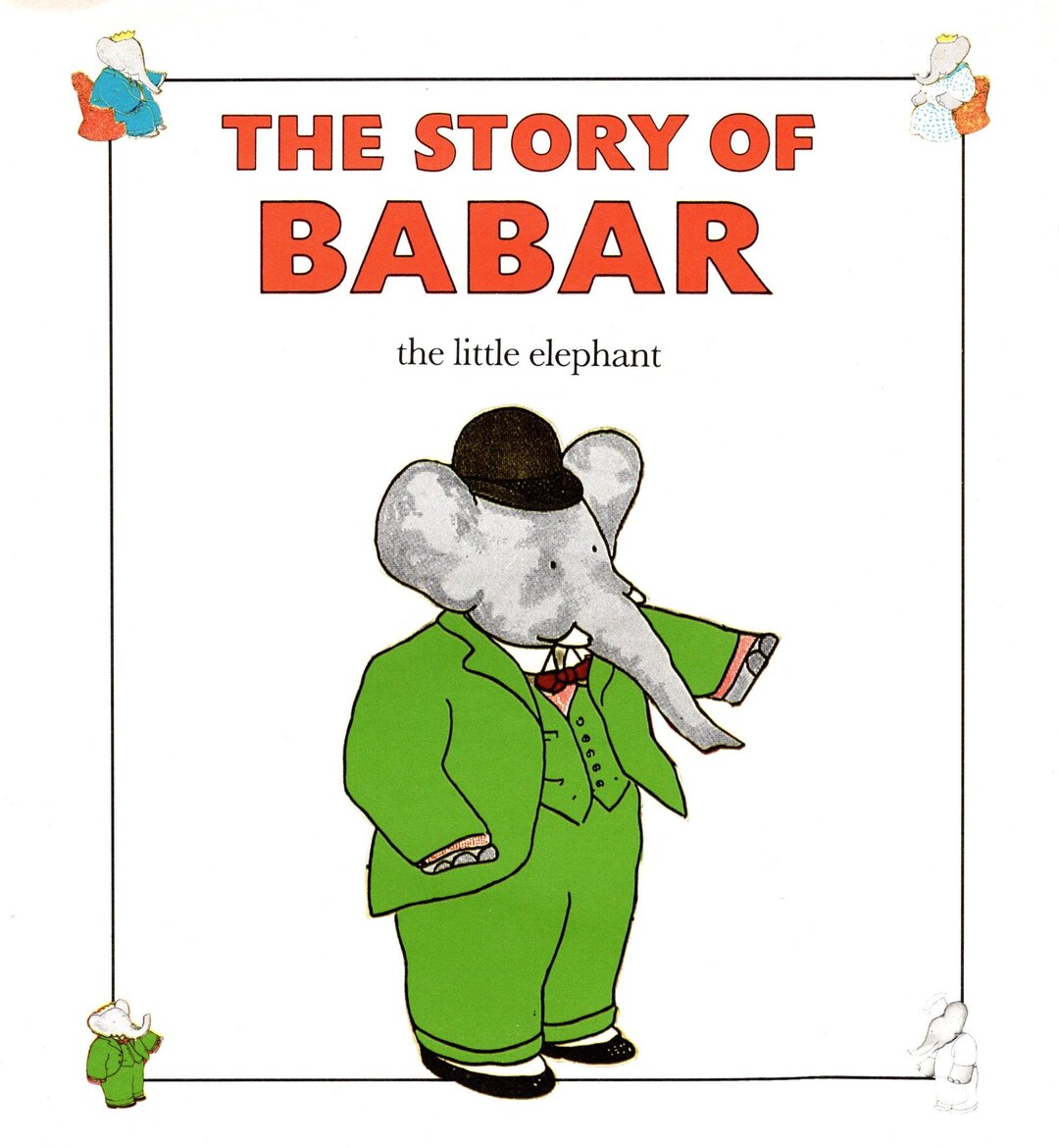 Vintage Babar the Elephant Book Print: Nursery Art - Etsy
