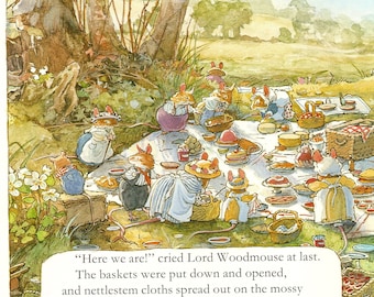 Brambly Hedge spring Story Original Jill Barklem Vintage Print Cute ...