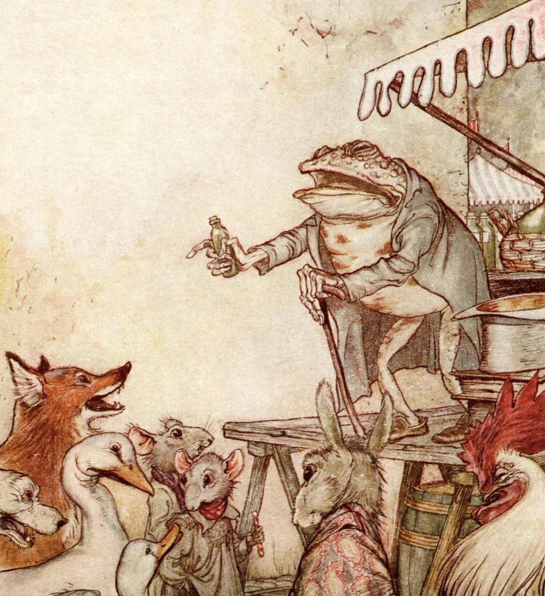 Arthur Rackham Print: Aesop's Fables, the Quack Frog (1969) - Etsy