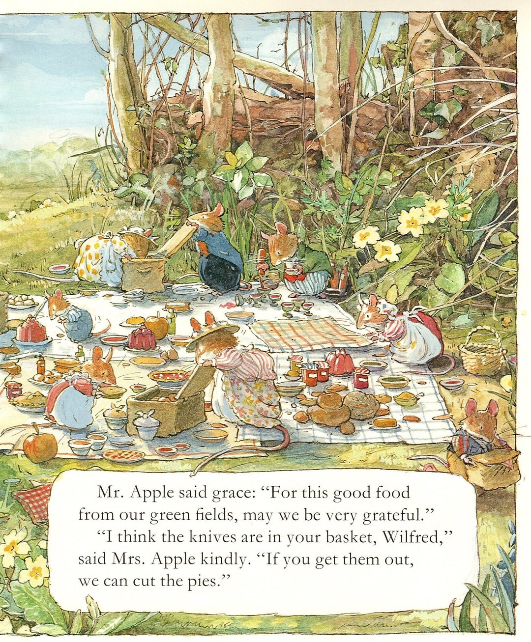 Brambly Hedge "spring Story" Vintage Print: Jill Barklem Mice ...