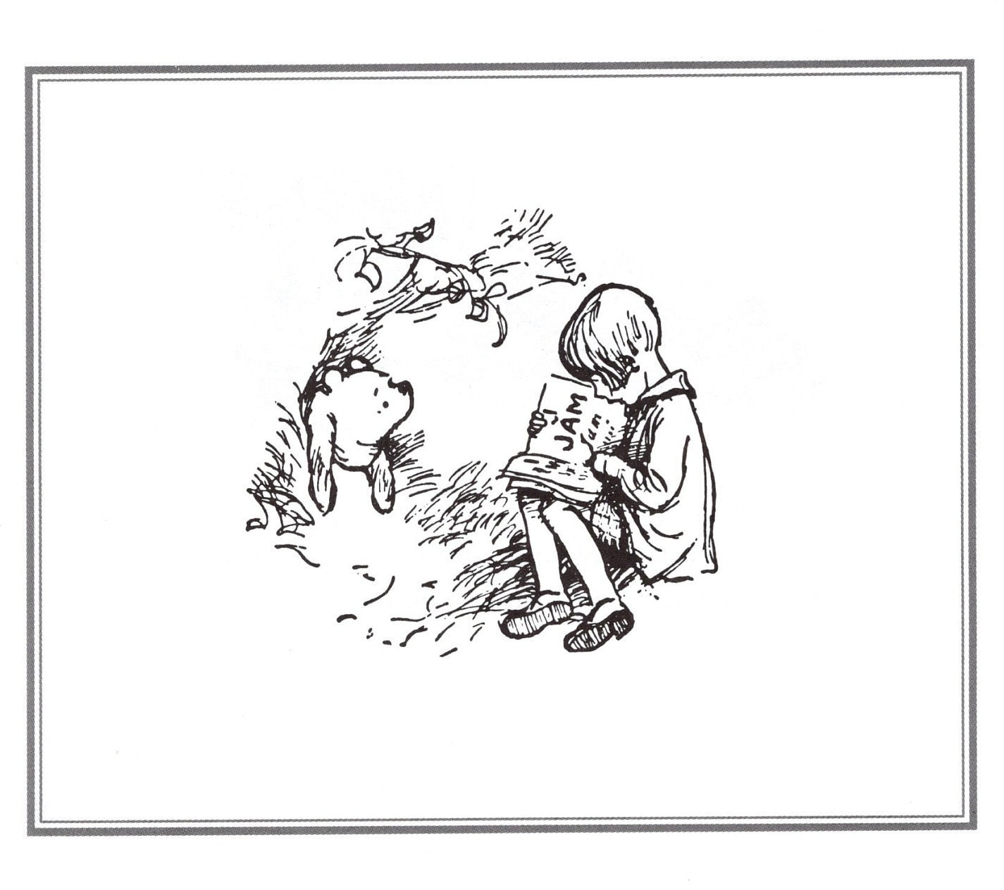Classic Winnie The Pooh Black And White
