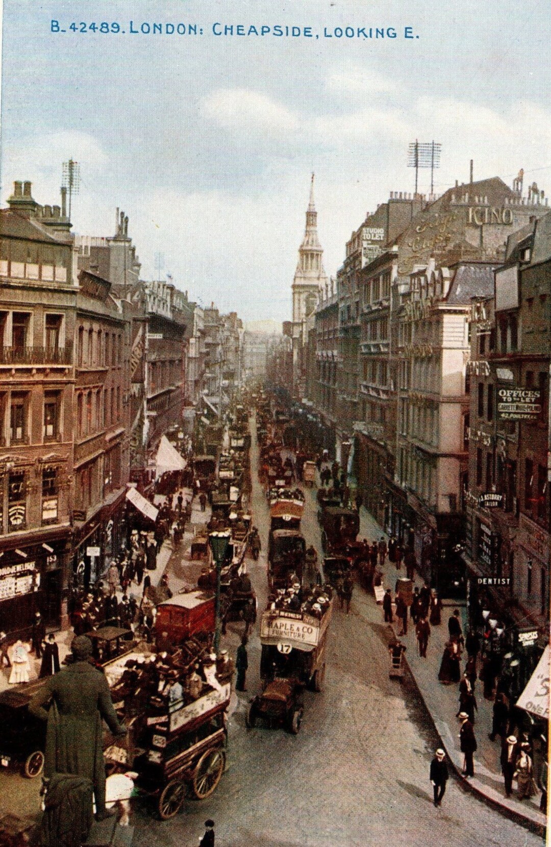 1910 Cheapside, London - Original Antique Photo Print - Unique Gift for ...