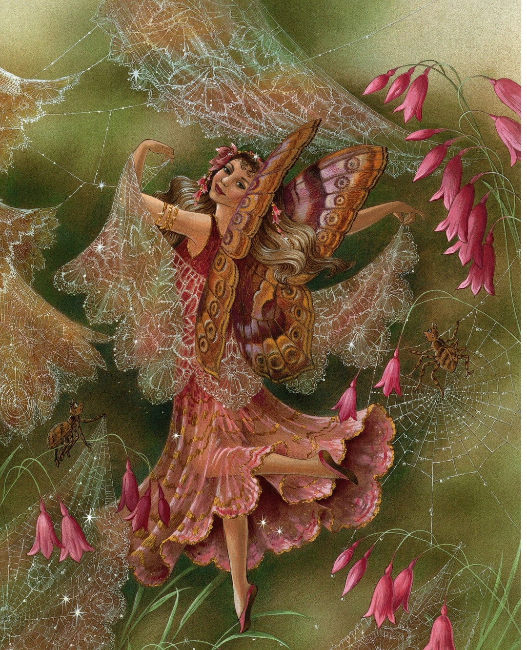 Shirley Barber Original Vintage Fairies Print – Fairyland - Forest and ...