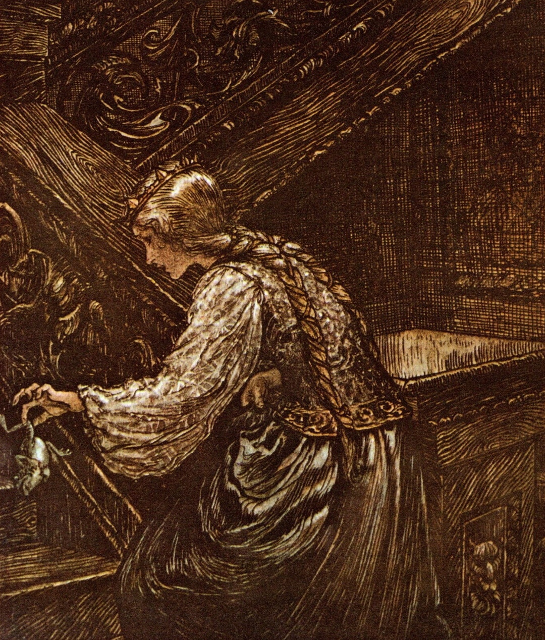 Arthur Rackham 1974 the Frog Prince Original Vintage Print Classic ...