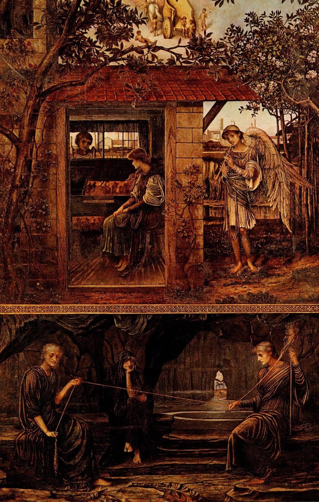 John Melhuish Strudwick "a Golden Thread" Print - Pre-raphaelite Art - Etsy