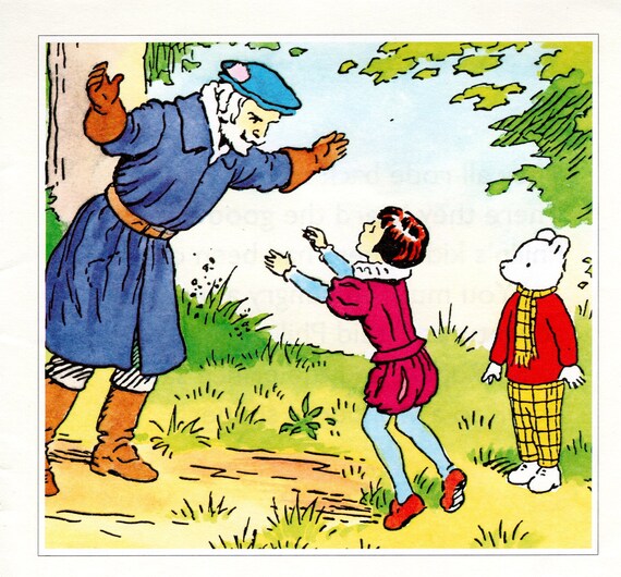 Lithographs 6 Birthday 1976 Rupert Bear Original Vintage Print \u2013 ...