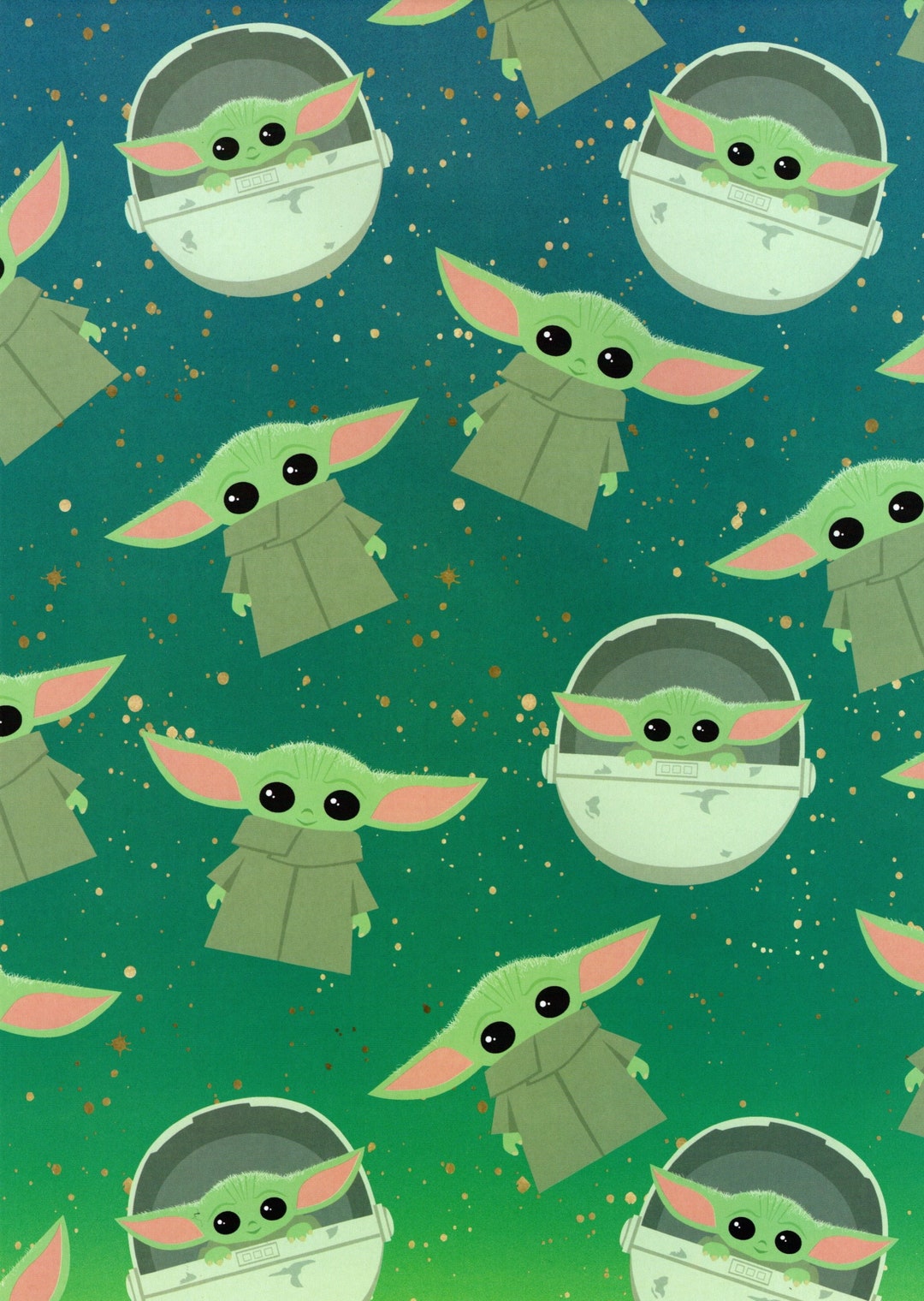 STAR WARS MANDALORIAN Wrapping Paper Movie Theme Gift Wrap Birthdays ...