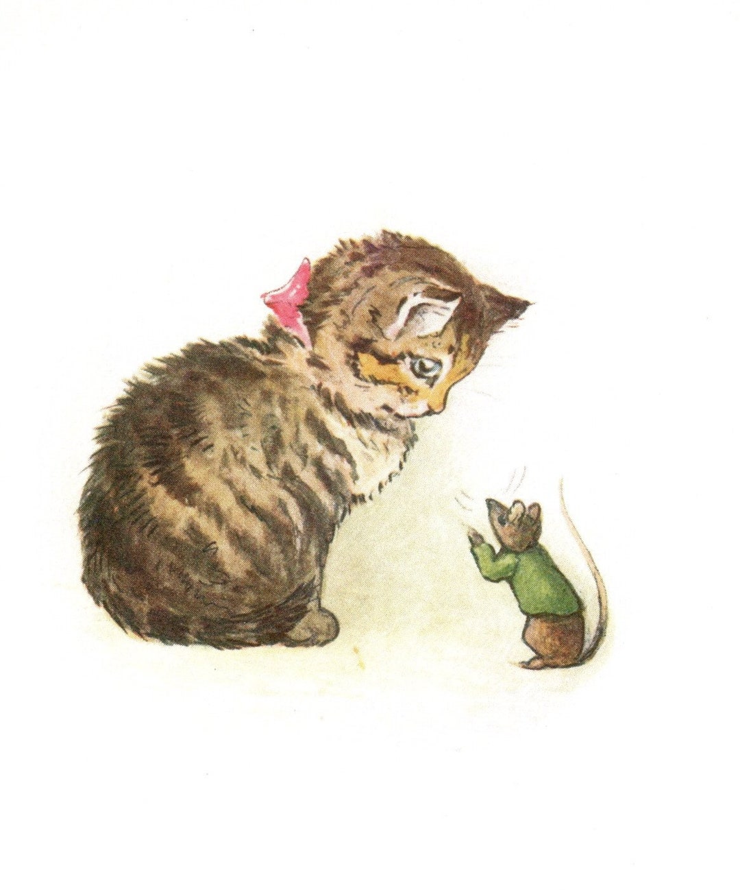 Beatrix Potter “the Story of Miss Moppet” 1970s Original Vintage Print ...