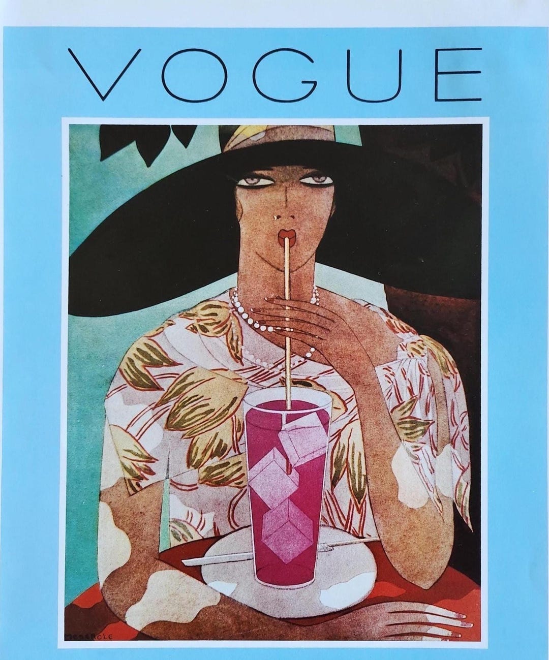 Vogue Cover 1926 Poster – Large Fashion Wall Art - Etsy
