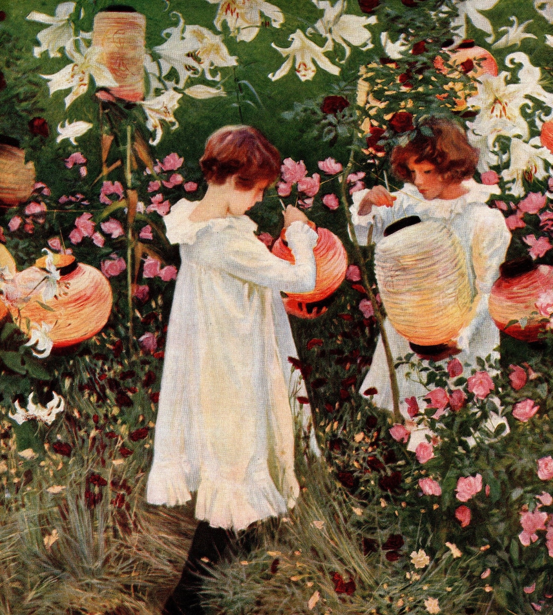 John Singer Sargent: Carnation, Lily, Lily, Rose - 1934 Vintage Gravure ...