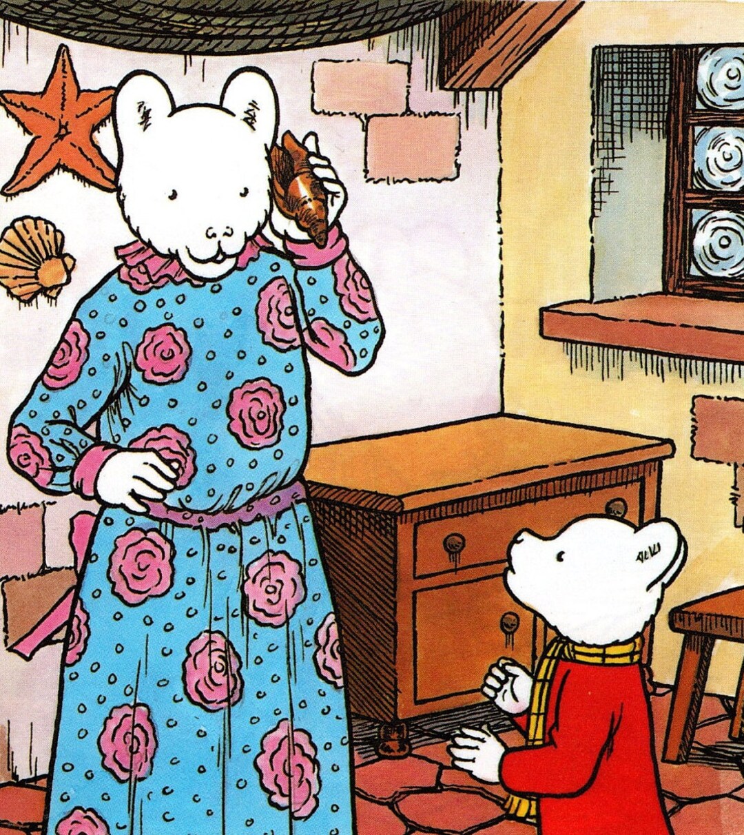 Vintage Rupert Bear Print: Rupert and the Magic Shell, Nursery Art - Etsy