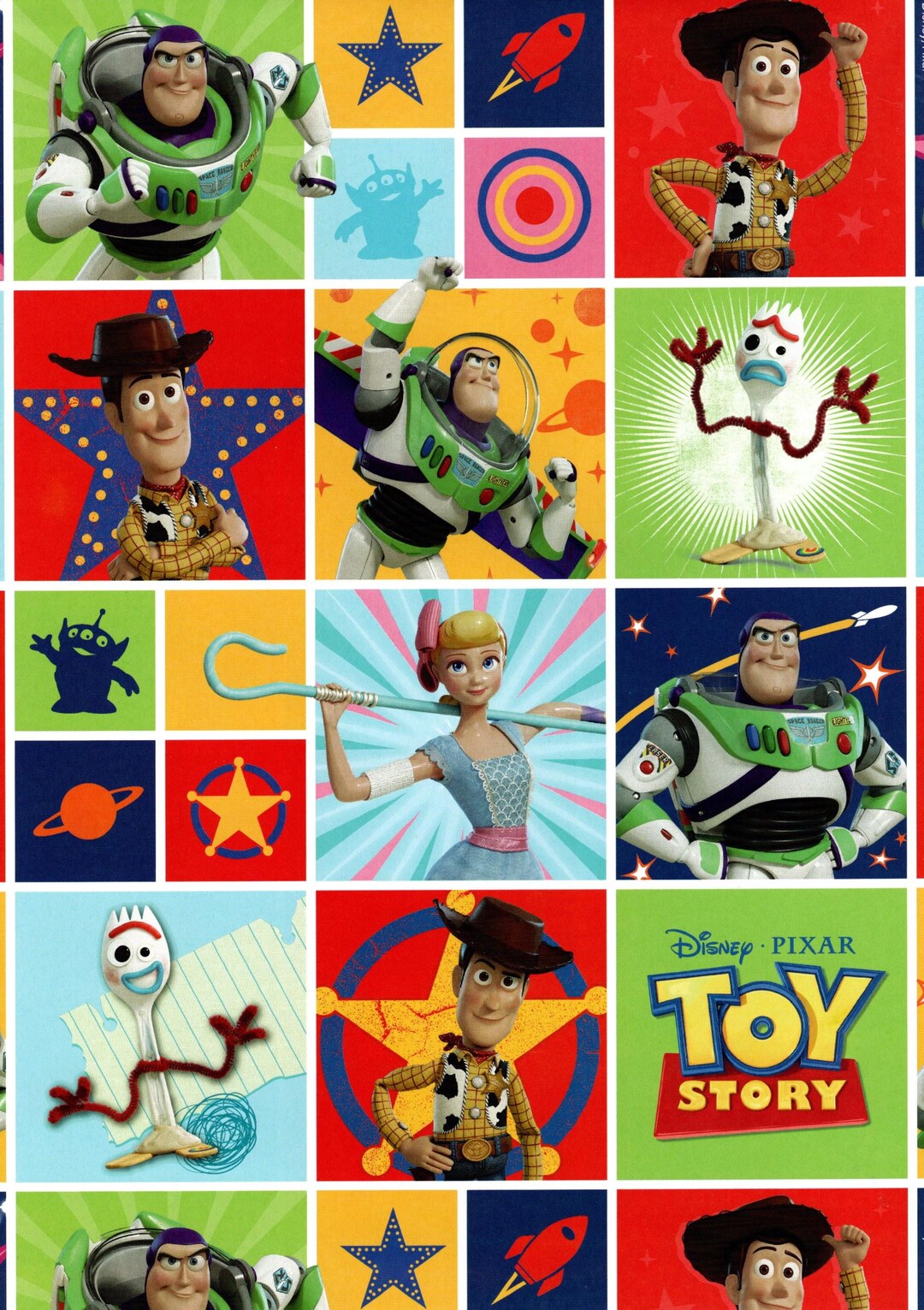 TOY STORY Wrapping Paper X5 - Disney Pixar Gift Wrap - Birthdays ...