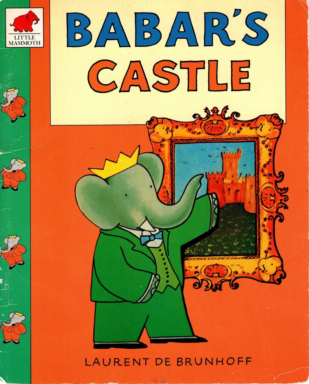 1990 Babar's Castle Book Cover Print: Vintage Children's Nursery Art - Etsy