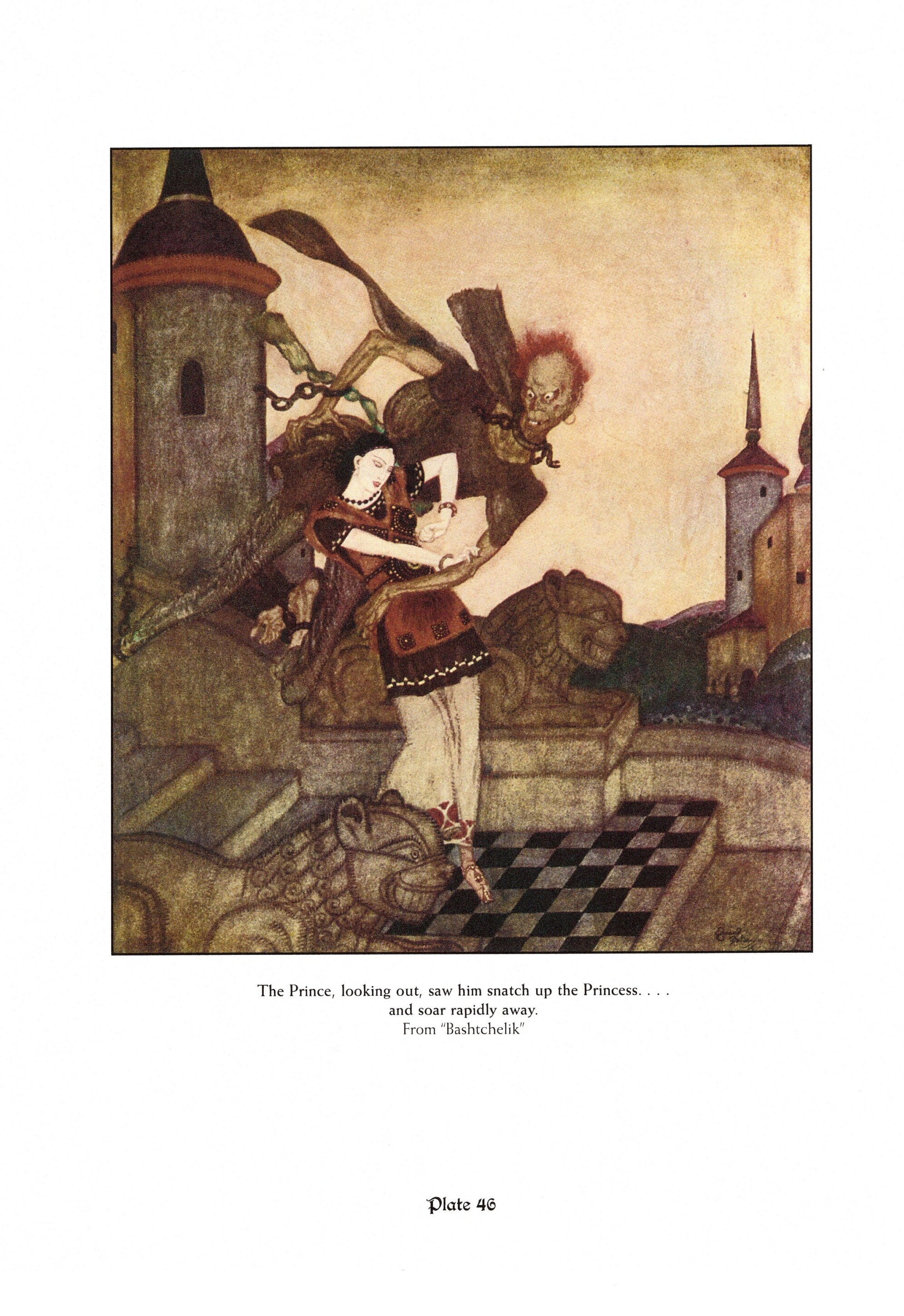 Dulac’s Fairy Tales Original Vintage 2-sided Print - Bashtchelik & Ivan ...