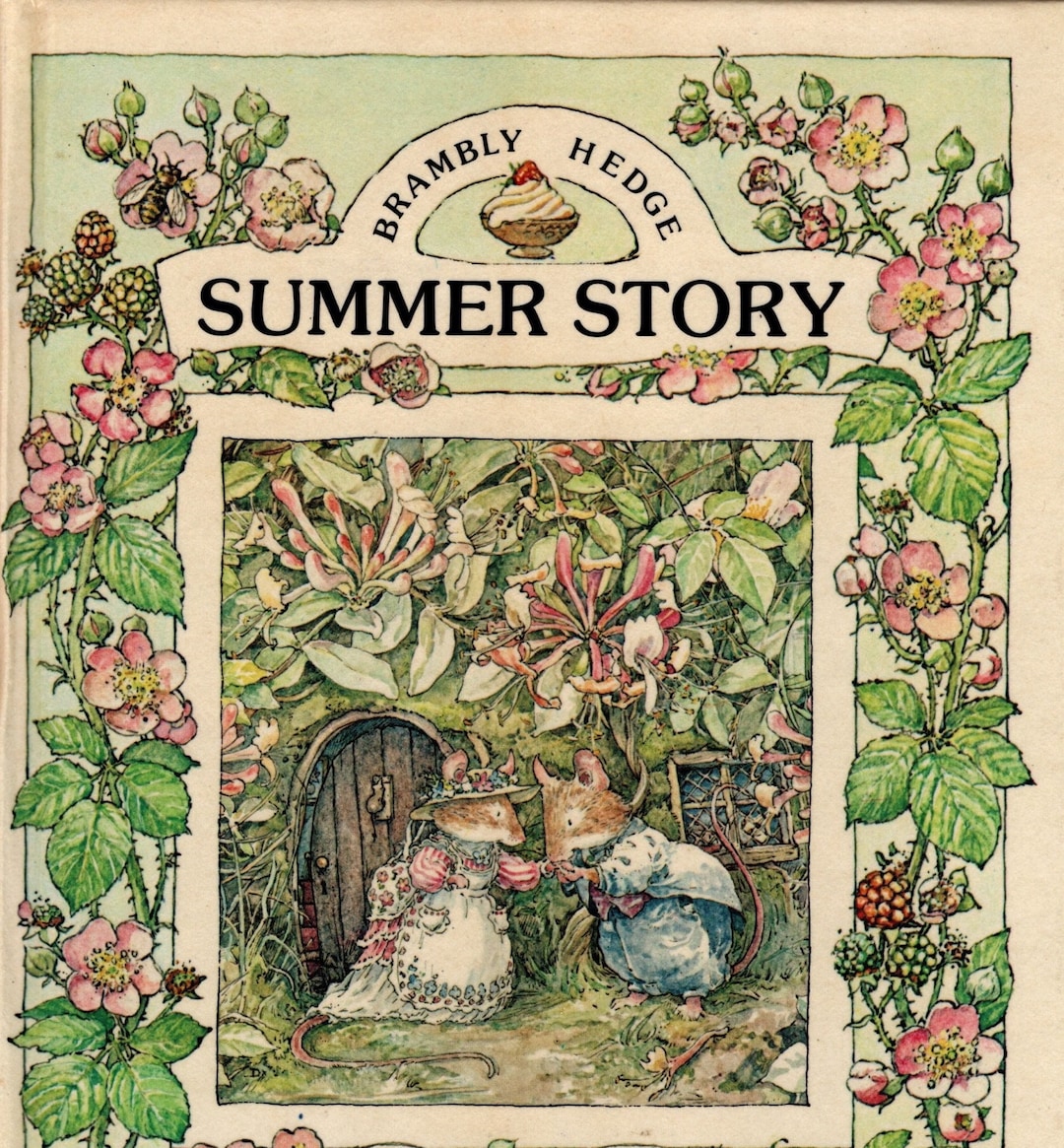 Brambly Hedge "summer Story" Book Cover: Jill Barklem Vintage Mice Art ...
