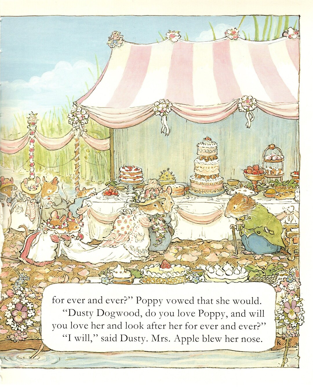 Jill Barklem Original "brambly Hedge" Vintage Print With Text 1988 ...