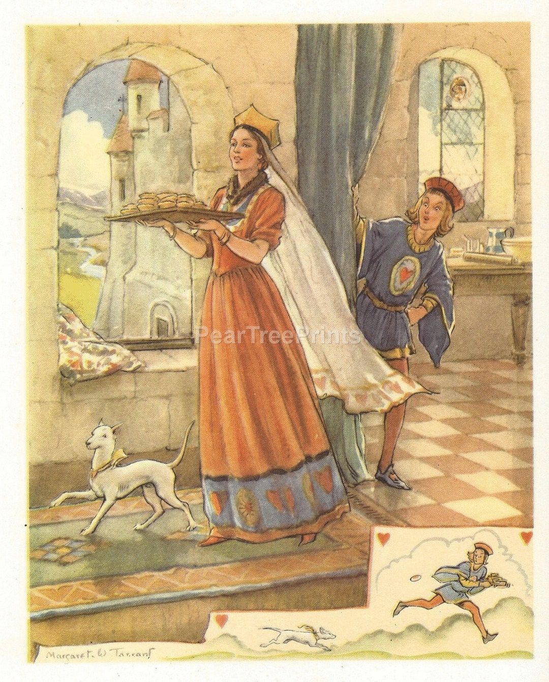 Margaret Tarrant "queen of Hearts" Vintage Nursery Rhyme Print - Etsy