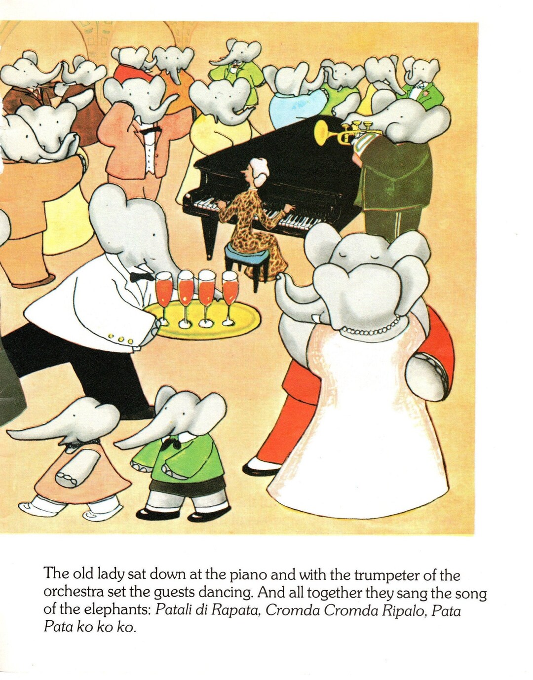 1990 Babar’s Castle Original Vintage Print – Nursery Art - Baby Shower ...