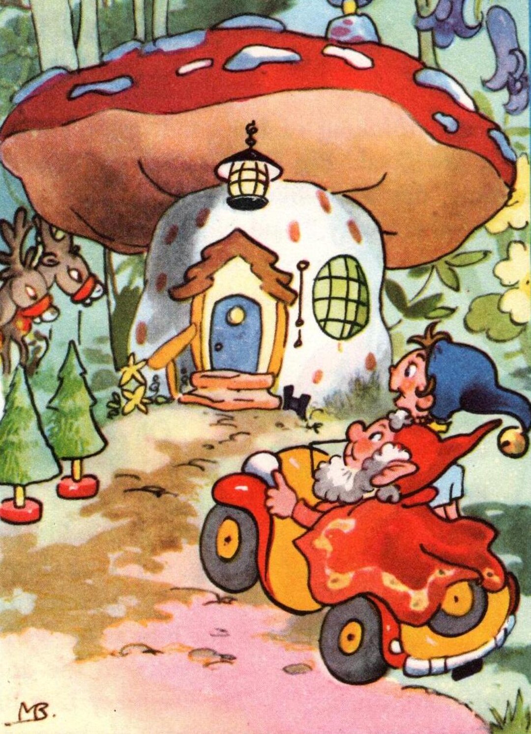 Noddy Original Book Print Vintage Nursery & Childrens Room Art Unique ...