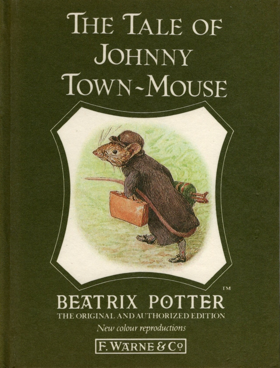 Johnny Town-mouse Beatrix Potter BOOK COVER - 1987 Vintage - Whimsical ...