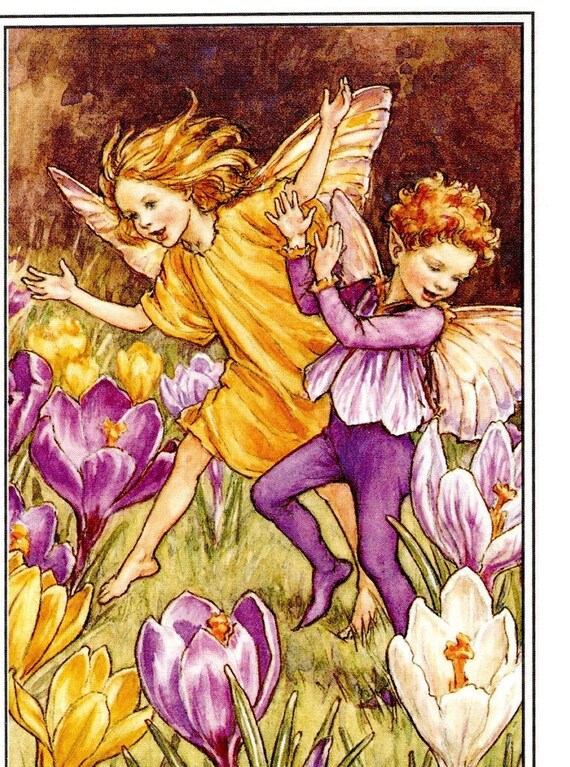 Flower Fairies of the Spring Cicely Mary Barker Crocus | Etsy
