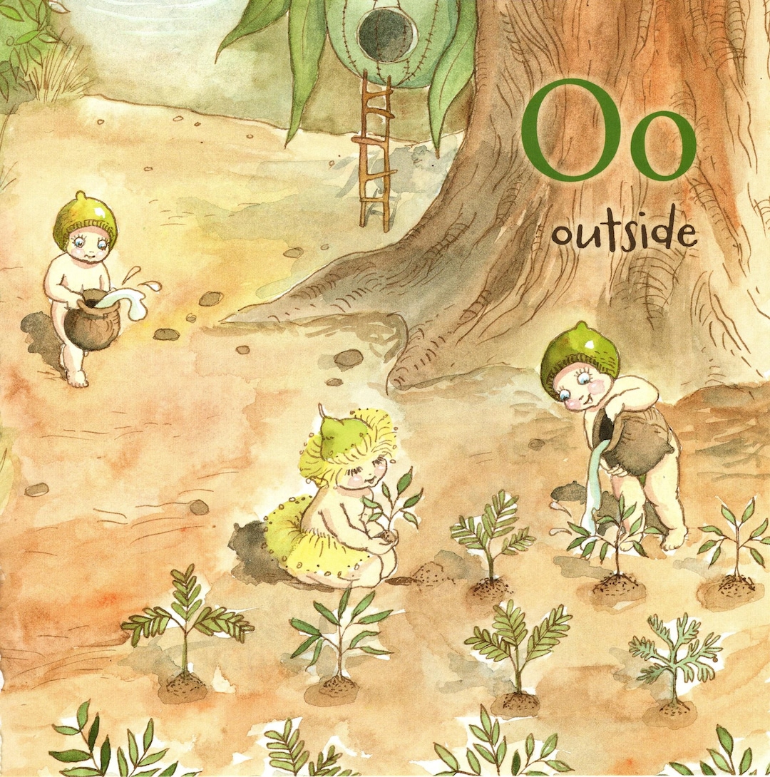 May Gibbs Gumnut Babies Vintage Print: Australian Nursery Decor - Etsy