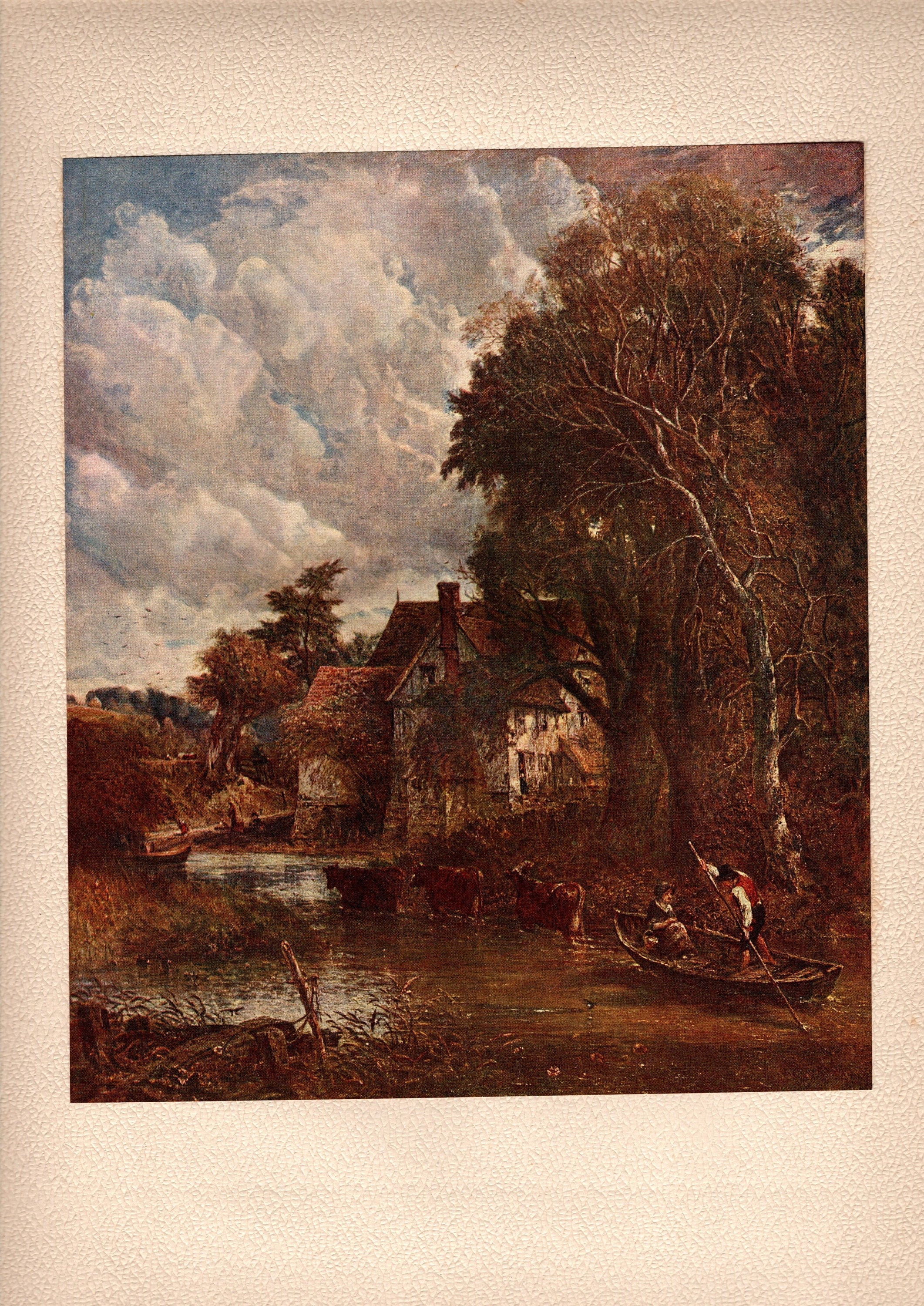 1910 Constable "the Valley Farm" Antique Tipped-in Print - Etsy