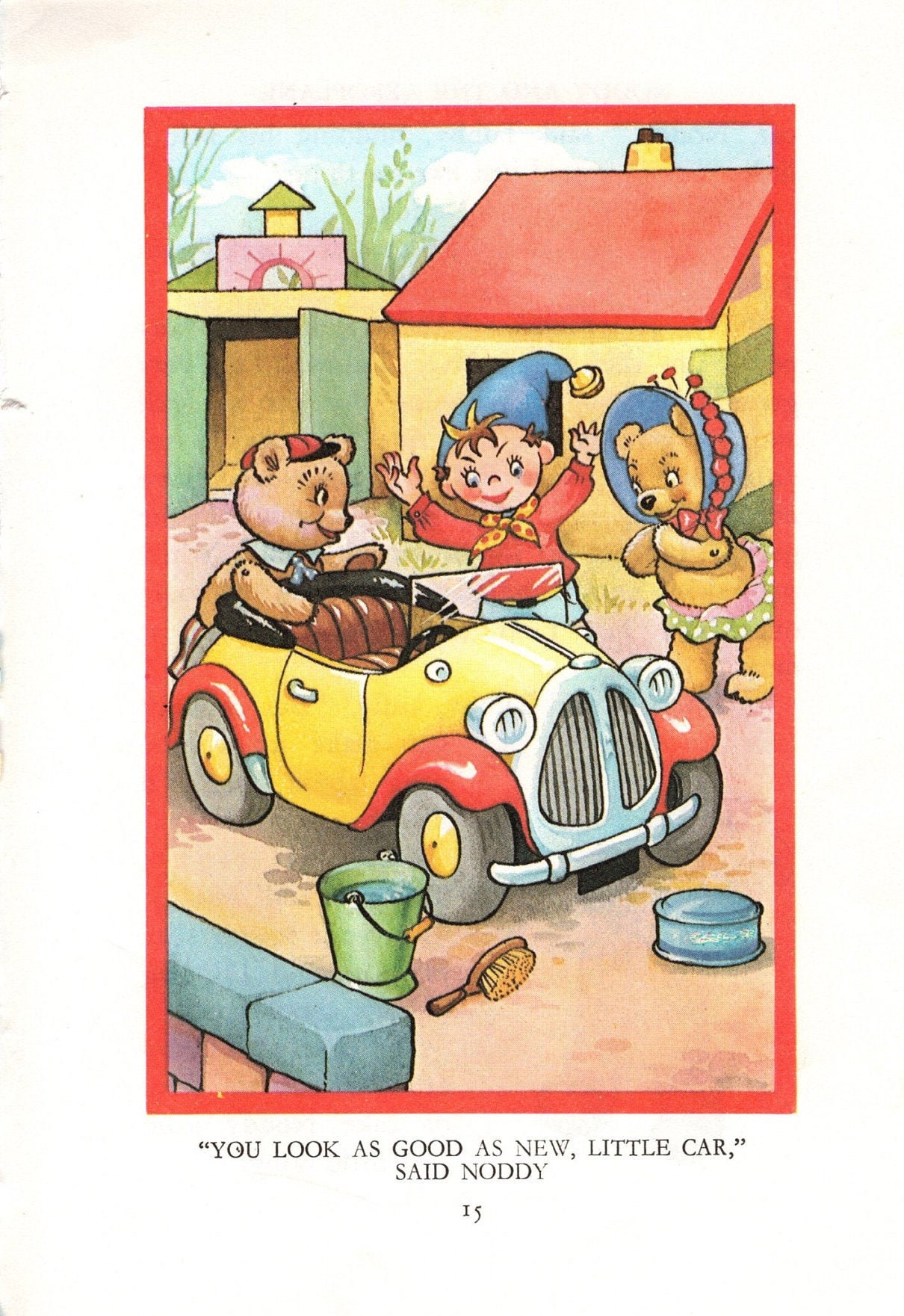 1963 Noddy and the Airplane Original vintage Print Baby - Etsy Canada