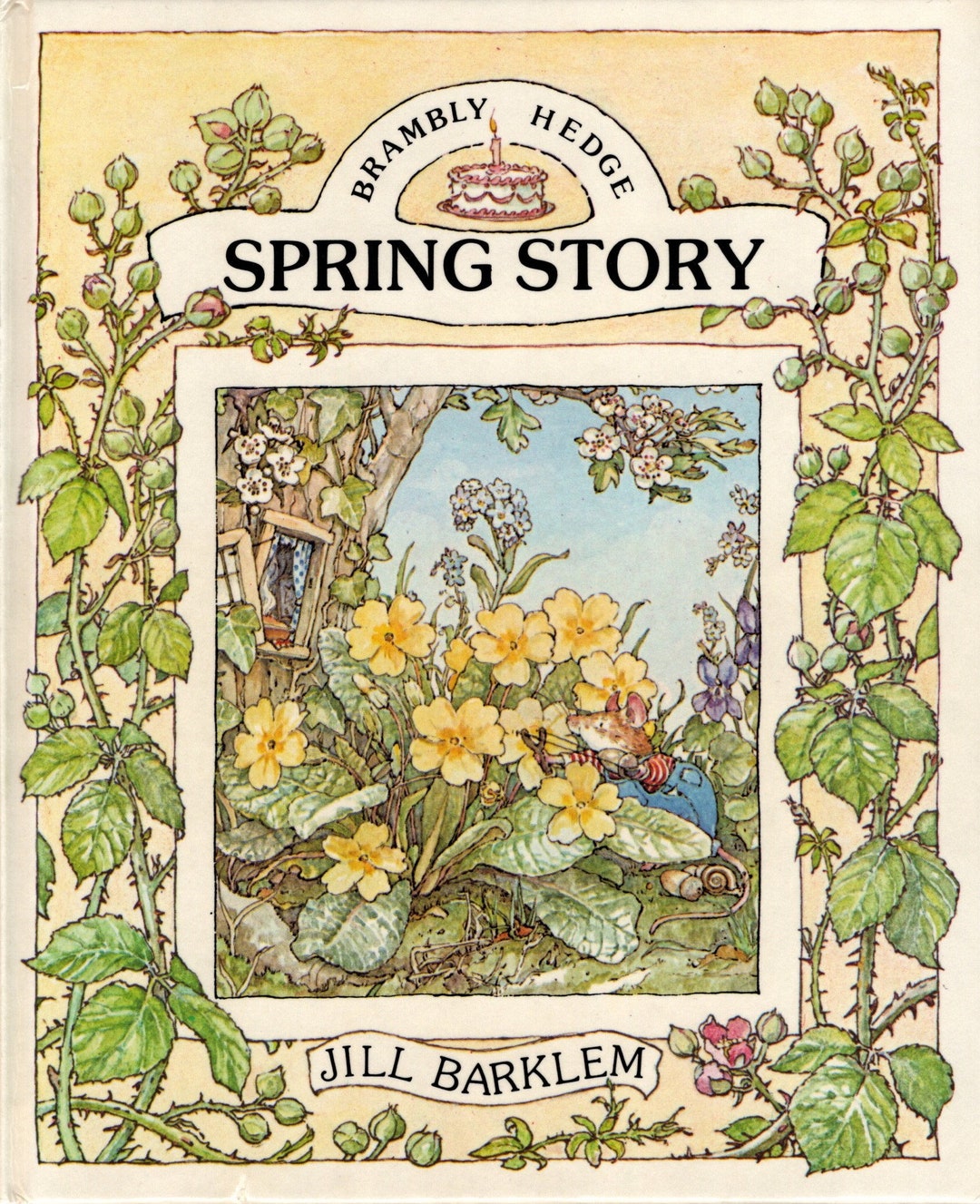Brambly Hedge "spring Story" Original Jill Barklem Vintage BOOK COVER ...
