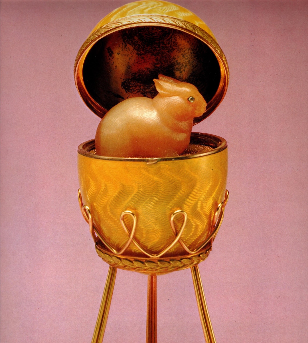 Fabergé Rabbit Egg Vintage Large Book Print - Imperial Russian ...