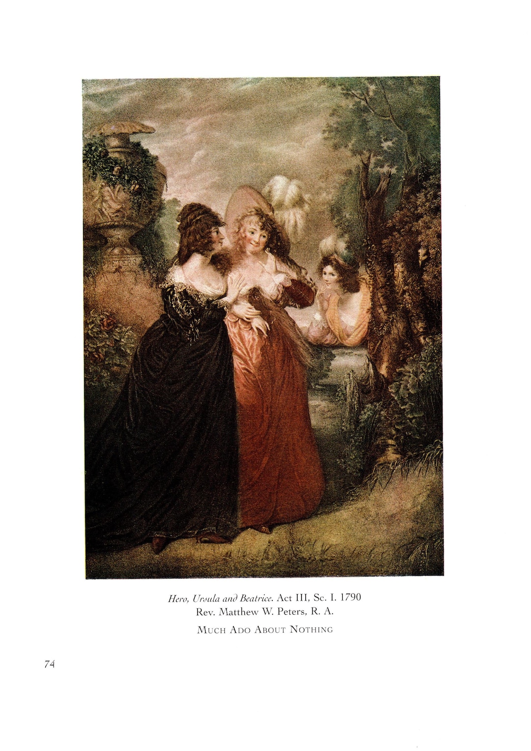 Rev. Matthew W. Peters Original Vintage Print - Shakespeare’s Much Ado ...