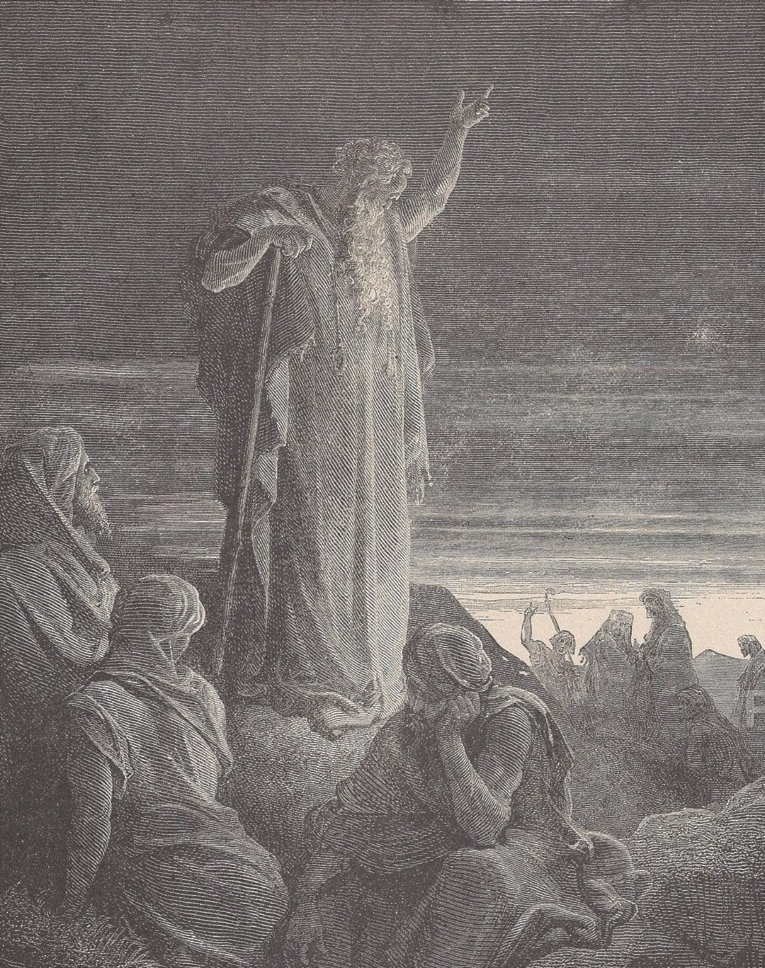 Gustave Doré "ezekiel Prophesying" Antique Engraving - 1891 Bible Art ...
