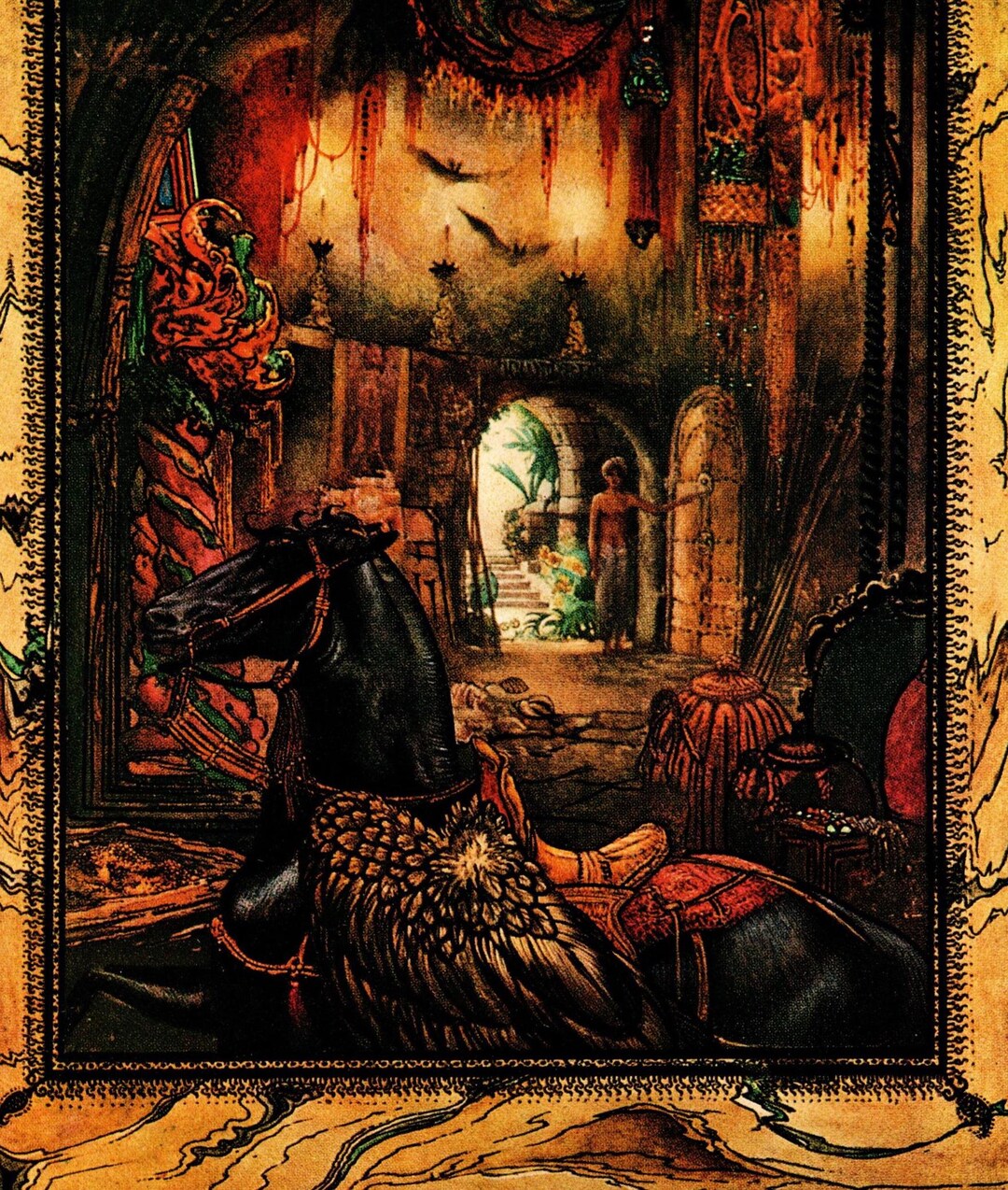 Edward J. Detmold 'arabian Nights' Print: Enchanting Vintage Art - Etsy