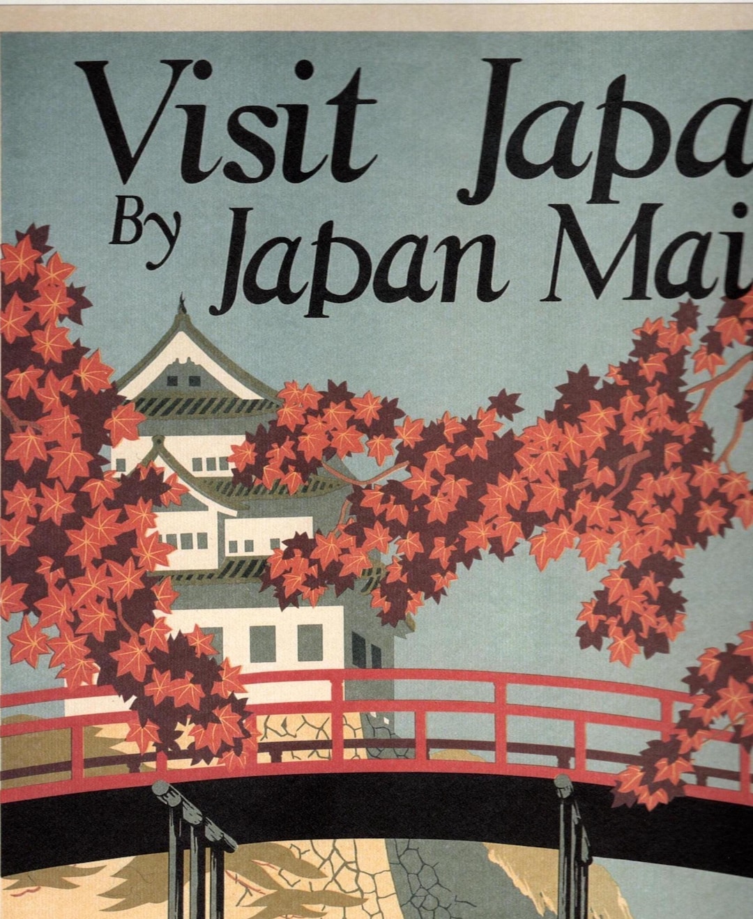 Vintage Japan NYK Shipping Line Poster: Golden Age Travel Print - Etsy
