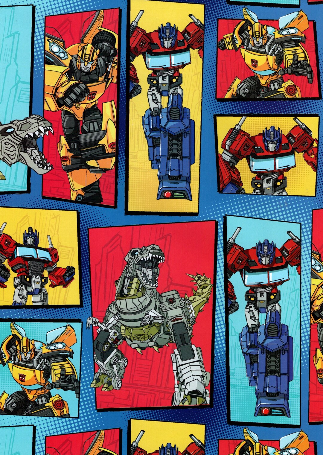TRANSFORMERS Kids Wrapping Paper X3 - Folded Flat Sheets - Crafts ...