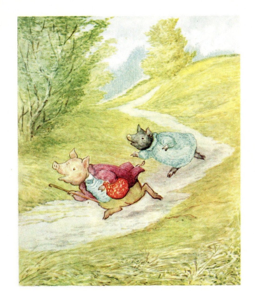 Beatrix Potter Print: Pigling Bland, Whimsical Nursery Art (1986) - Etsy