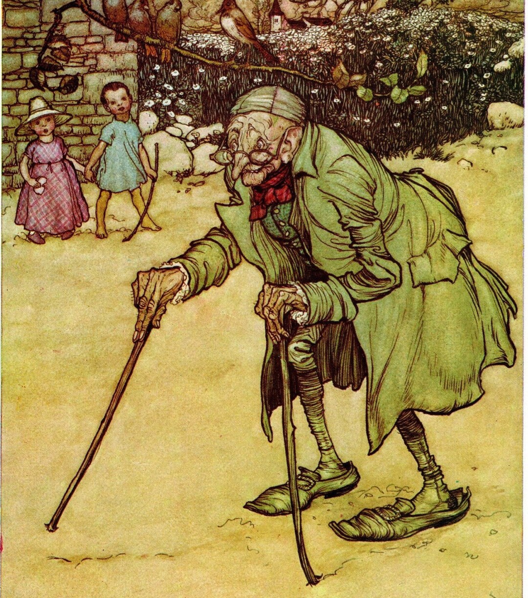 Arthur Rackham rip Van Winkle Original Vintage 2-sided Print Classic ...