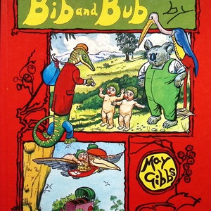 1988 May Gibbs “bib and Bub” Vintage Book - Cute Gumnut Babies ...