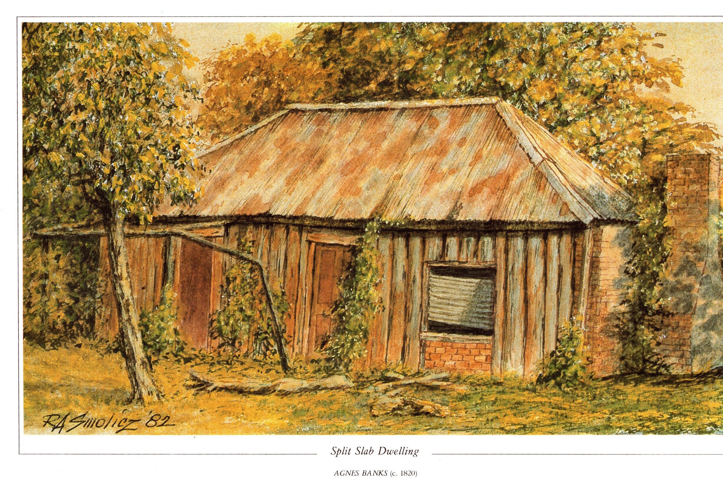 1820 Australian Early Split Slab Dwelling Agnes Banks NSW | Etsy