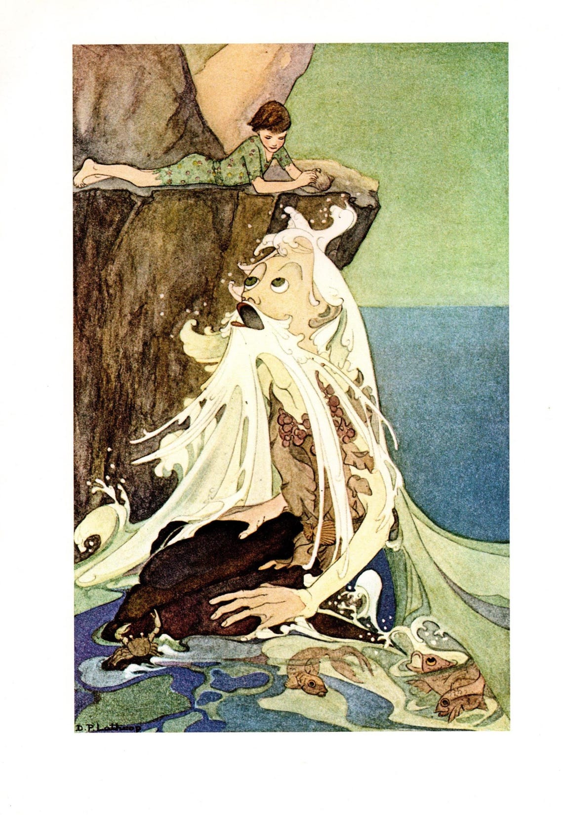 Dorothy P. Lathrop 'little Boy Lost' Print: Vintage Fantasy Kingdom Art ...