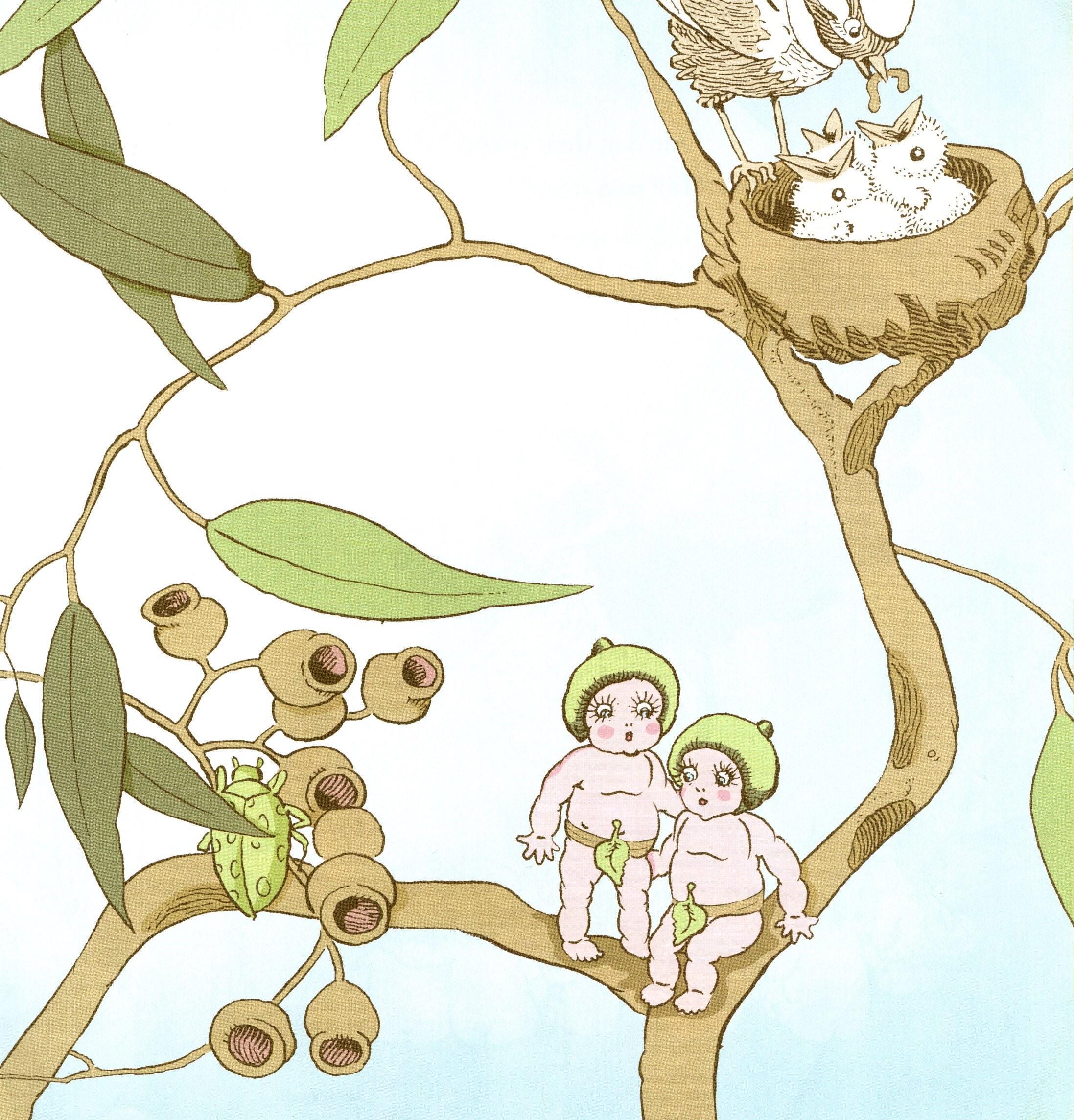 Snugglepot & Cuddlepie Gumnut Babies Original Vintage Print May Gibbs ...