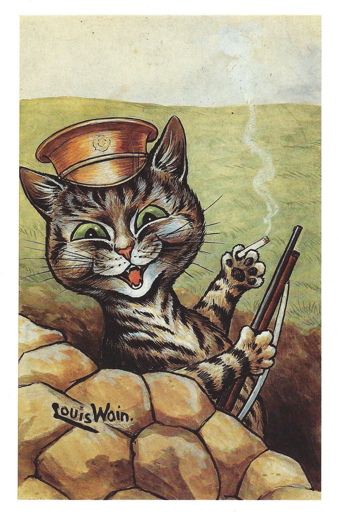 1983 Louis Wains Edwardian Cats Original Vintage Print | Etsy