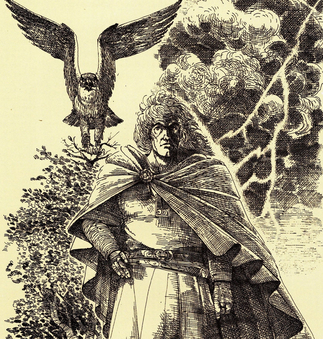 Loki God of Lies, Chaos & Trickery Original Vintage Large Book Print ...