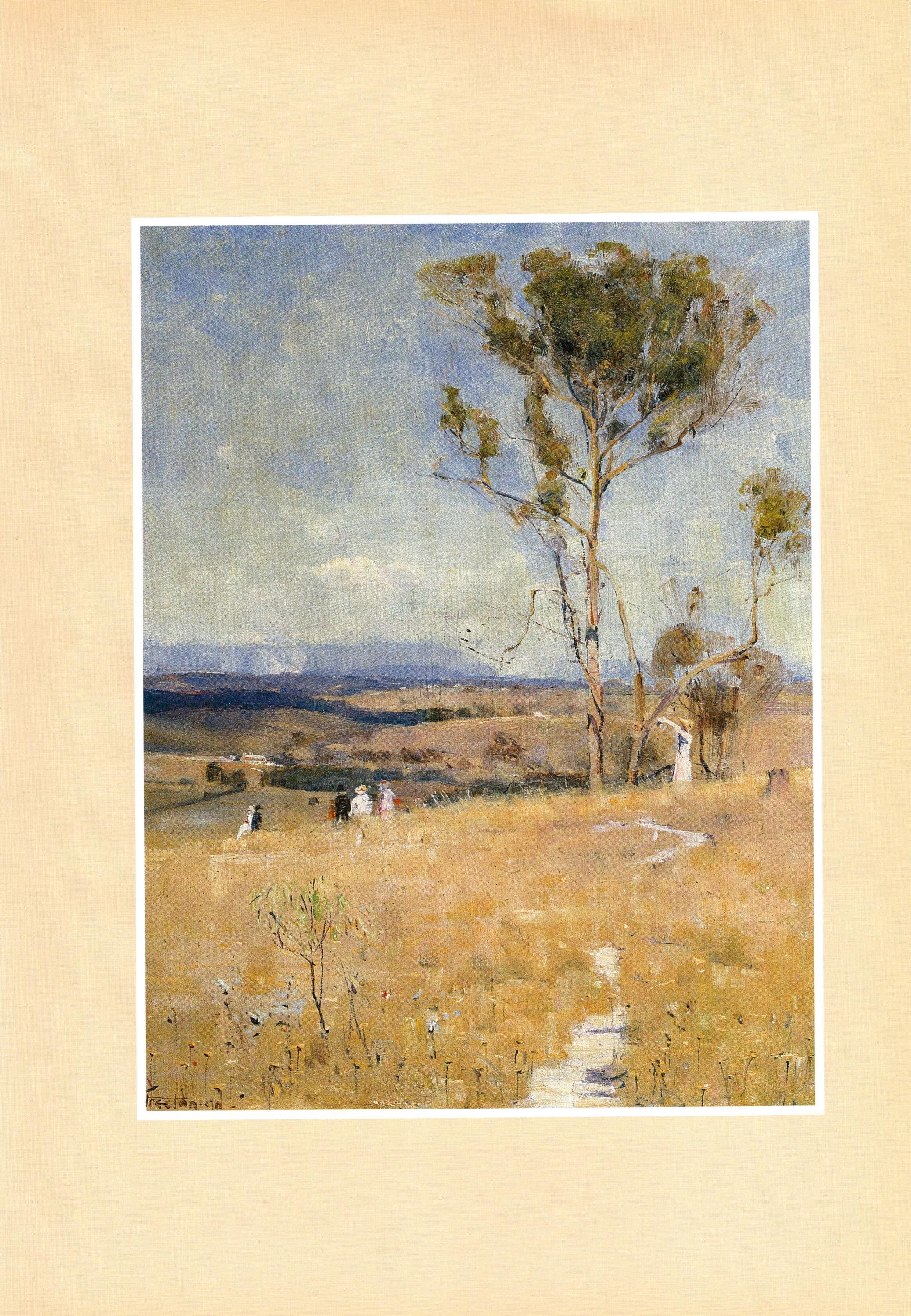 Arthur Streeton "near Heidelberg" Vintage Art Print: Australian ...