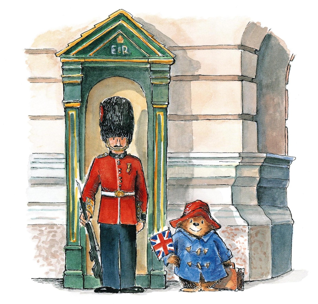 Paddington Bear Original Vintage Print – Nursery Art - Baby Shower ...