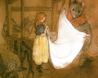 Lisbeth Zwerger "thumbeline" Book Print: Charming Fairytale Art - Etsy