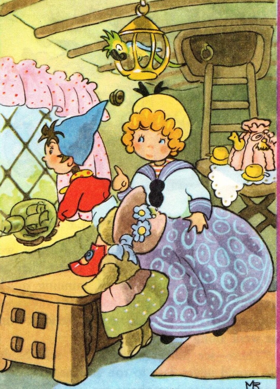 Noddy Original Book Print Vintage Nursery & Childrens Room Art 2 Sizes ...