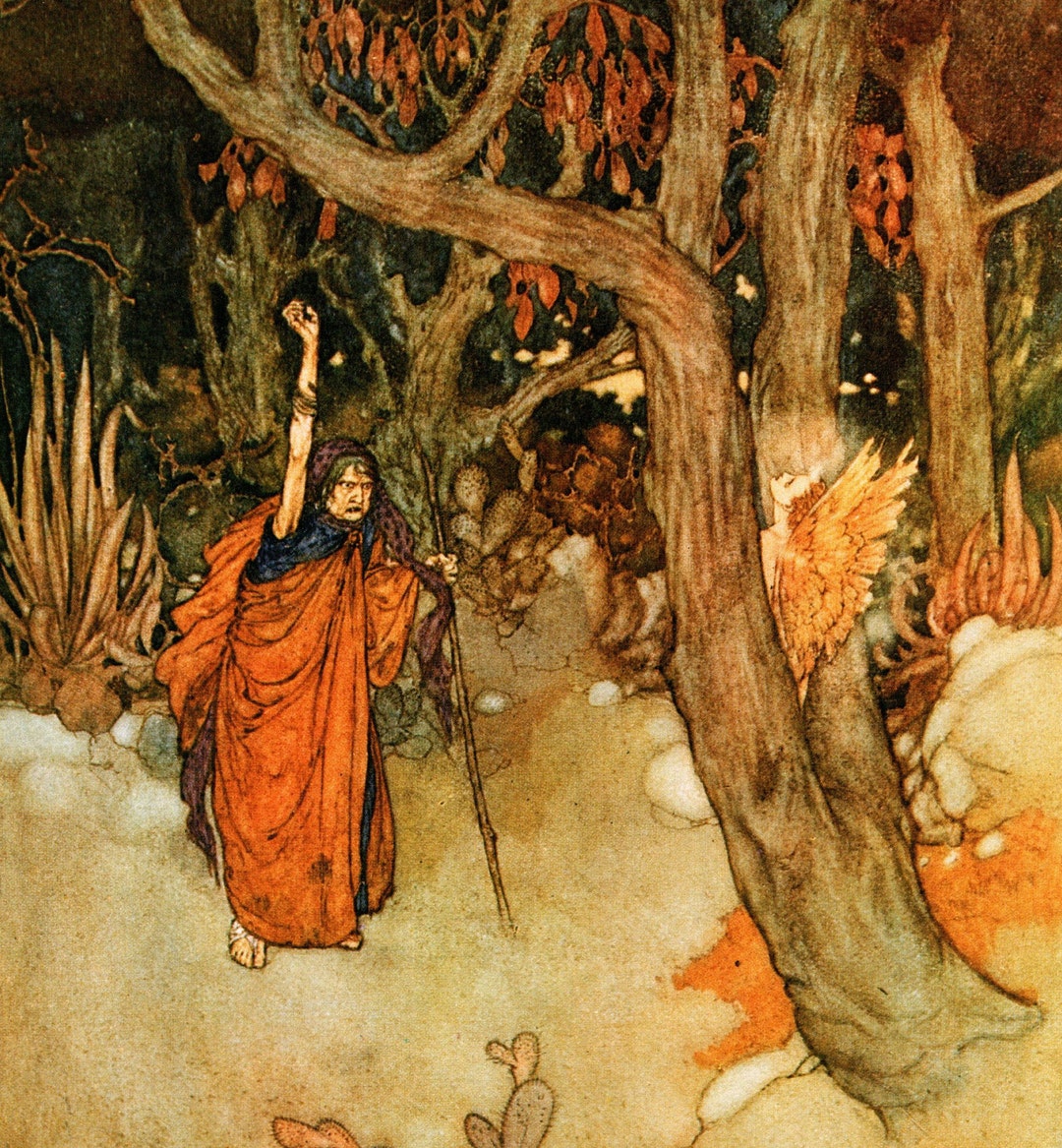 Edmund Dulac 'the Tempest' Vintage Art Print: Shakespeare Fairy Tale - Etsy